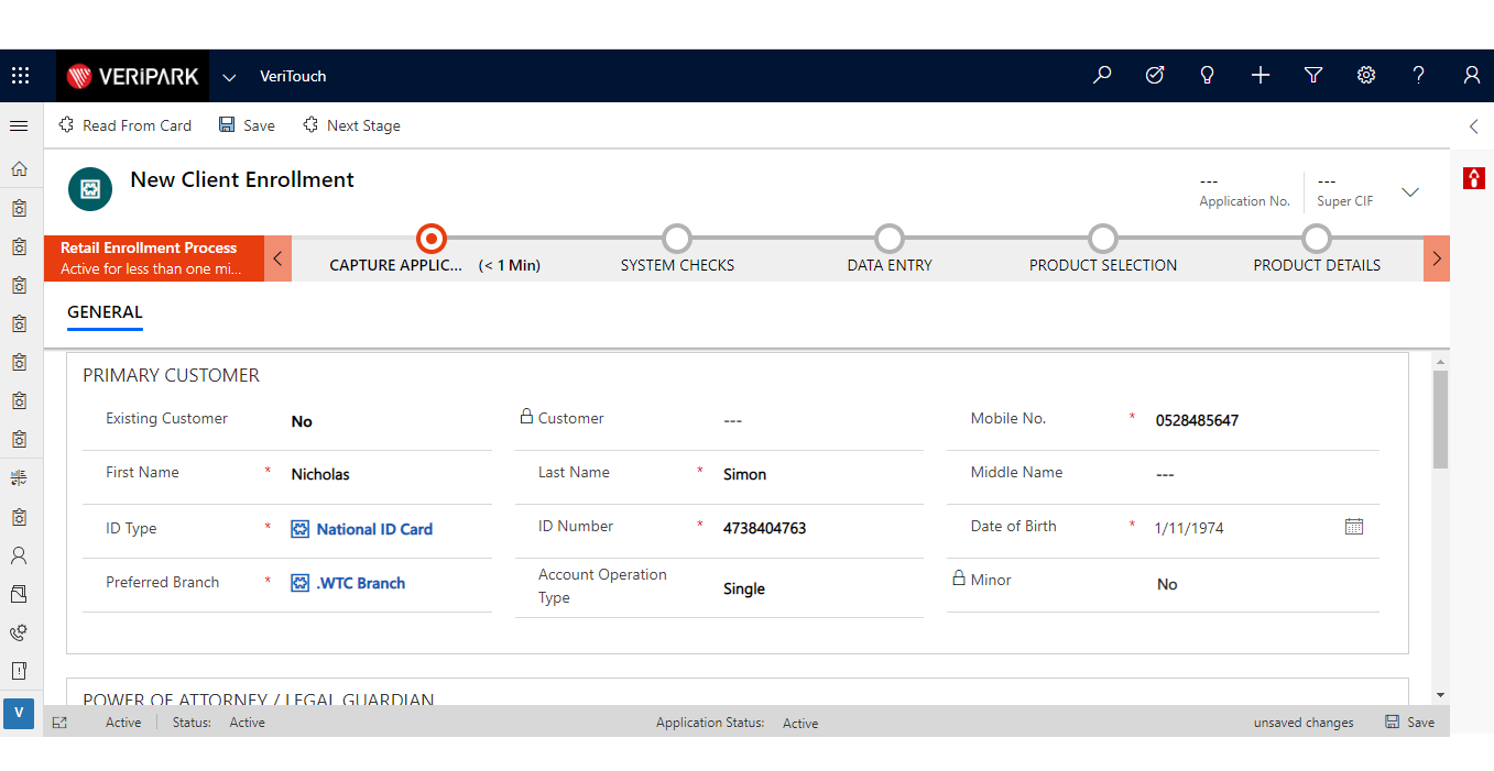 Customer Enrollment | VeriPark