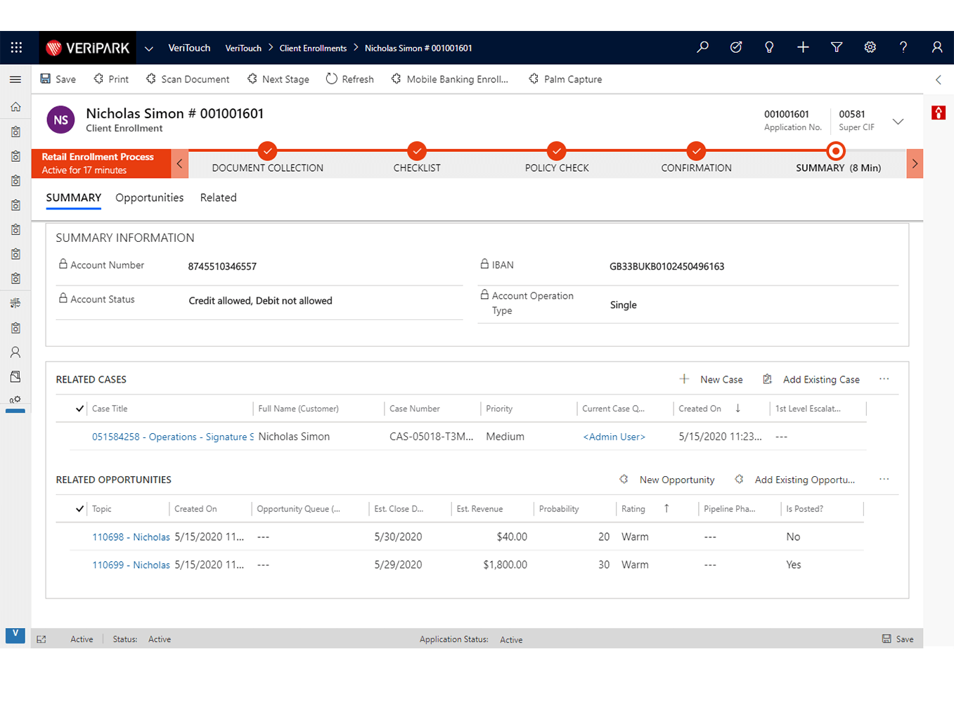 Customer Enrollment | VeriPark